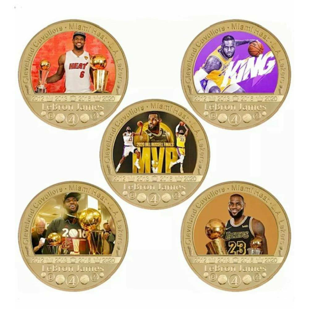 LeBron James Gold Clad Coin Collection - Limited Edition Set with Box ...